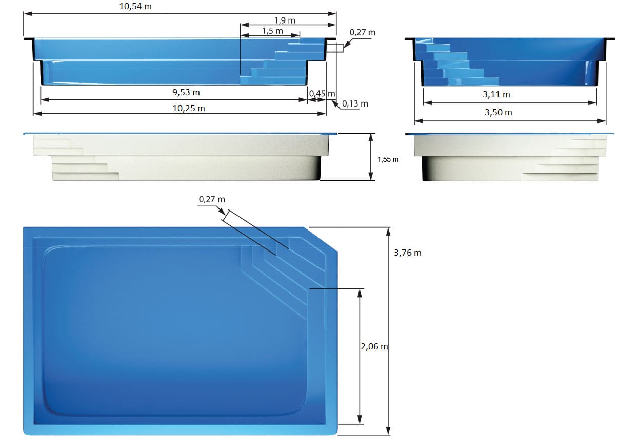 Hawaii Swimming Pool in Various Sizes - My Pool Direct 🥽